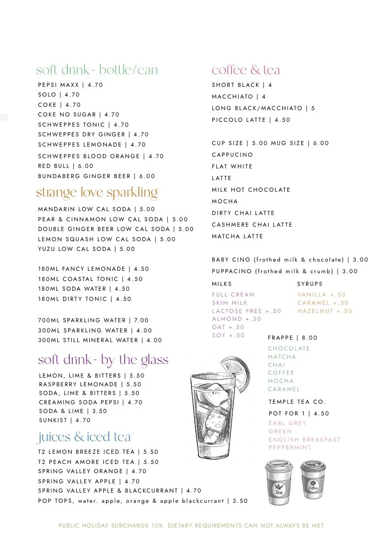 Drink — THE LARDER KITCHEN