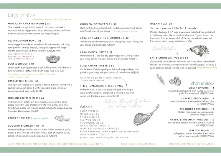 LUNCH & DINNER MENU — THE LARDER KITCHEN