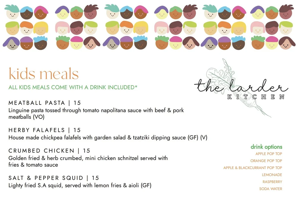 LUNCH & DINNER MENU — THE LARDER KITCHEN