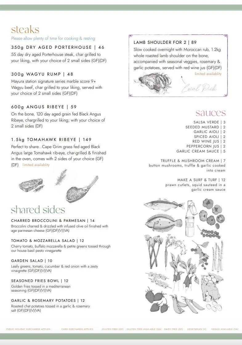 LUNCH & DINNER MENU — THE LARDER KITCHEN