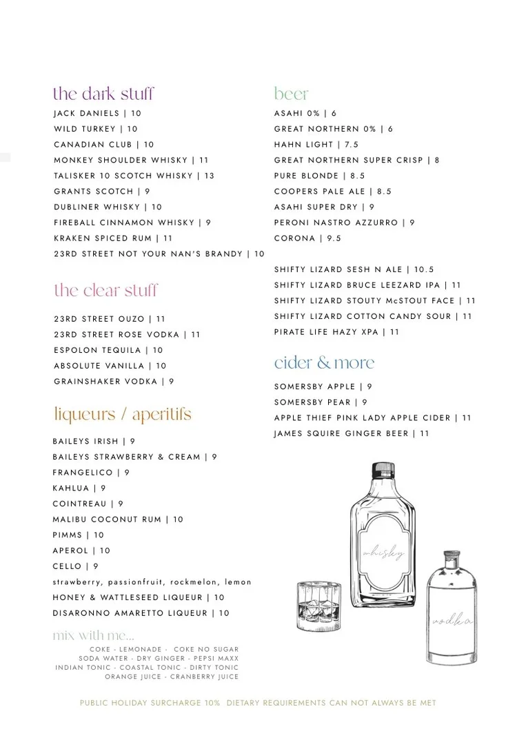 Drink — THE LARDER KITCHEN