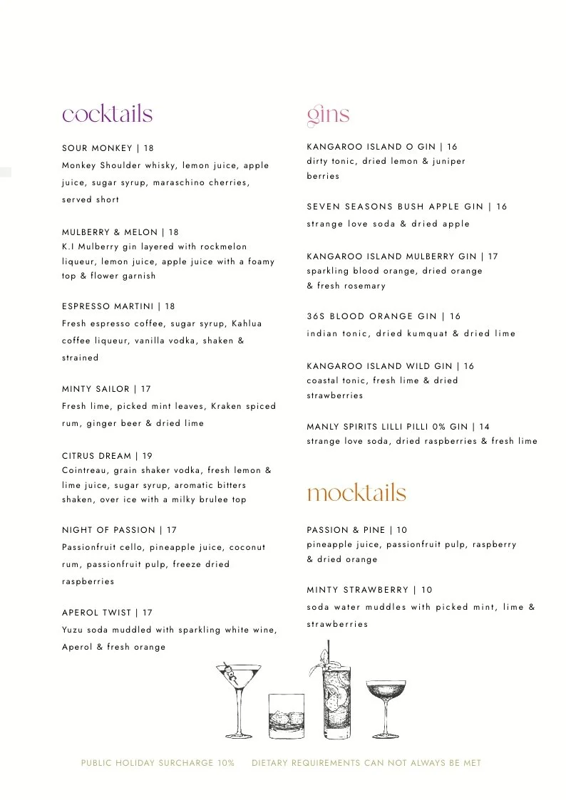Drink — THE LARDER KITCHEN