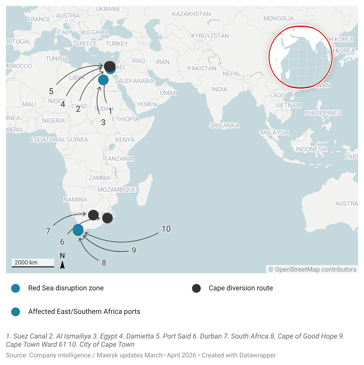 Red Sea Disruption: Real Cost to African Trade in 2026 — Bloomsbury ...
