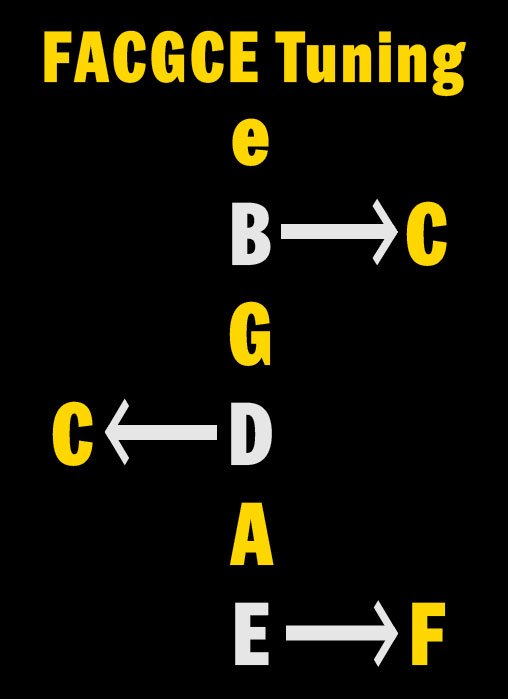 The Comprehensive Guide to FACGCE Guitar Tuning — Background Animal