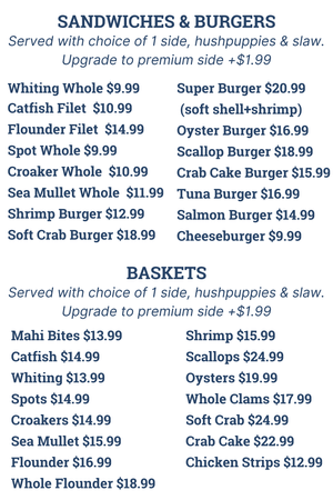 The Restaurant — Front Street Fish Co.