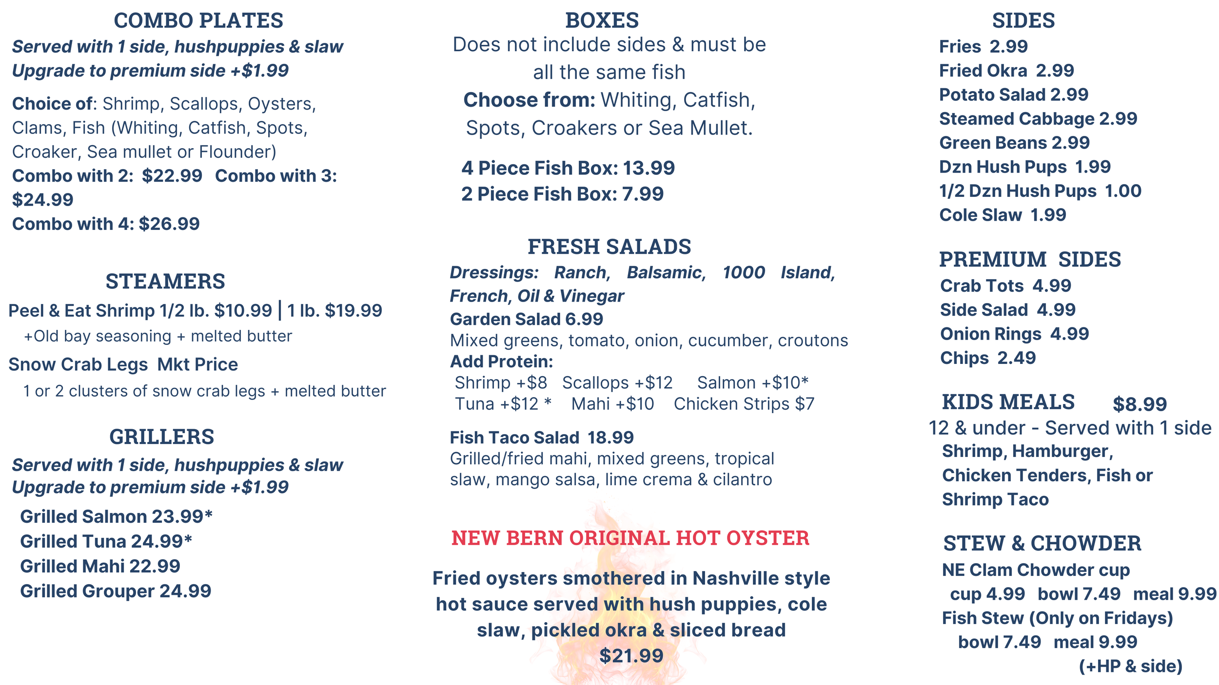 The Restaurant — Front Street Fish Co.