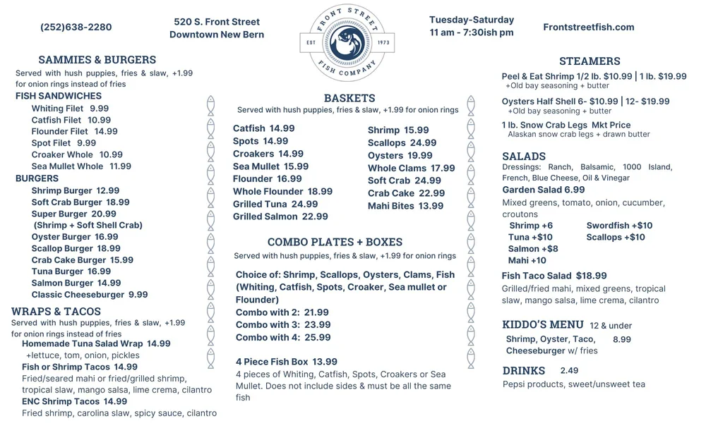 The Restaurant — Front Street Fish Co.