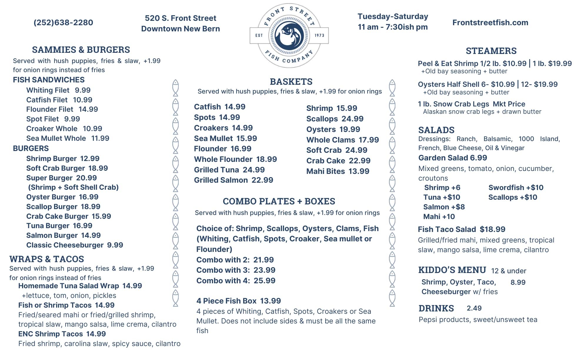 The Restaurant — Front Street Fish Co.