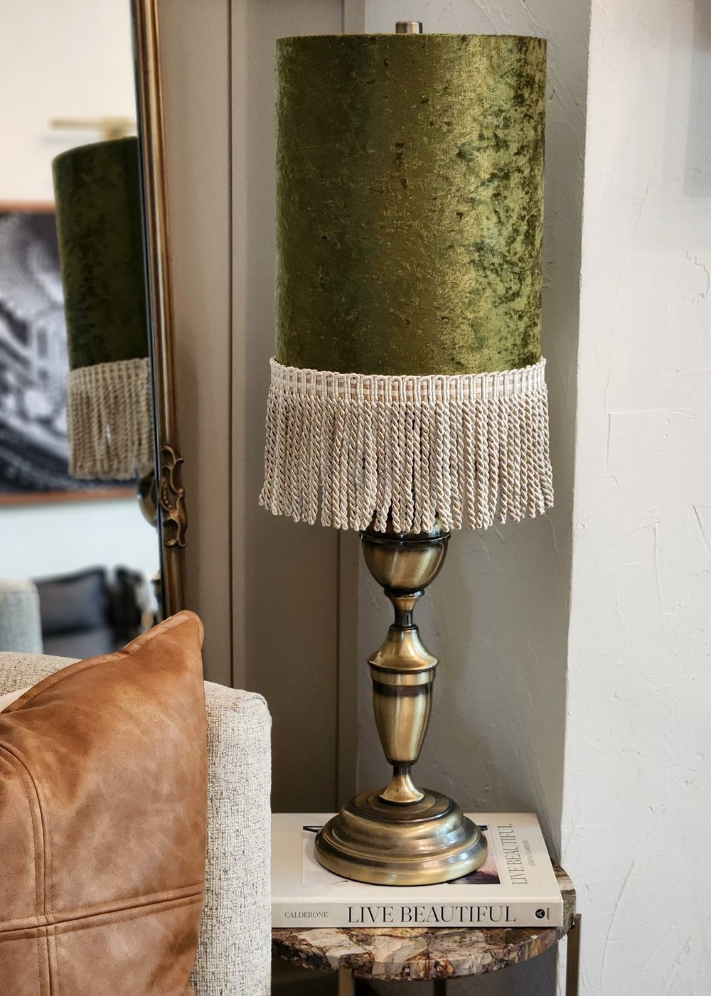 Vivi Lampshade – Handcrafted Luxury Tiger Print Lampshade with Tassels ...