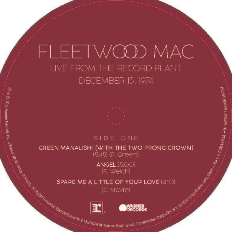 Fleetwood Mac: Live From The Record Plant — Erin the Wolfe