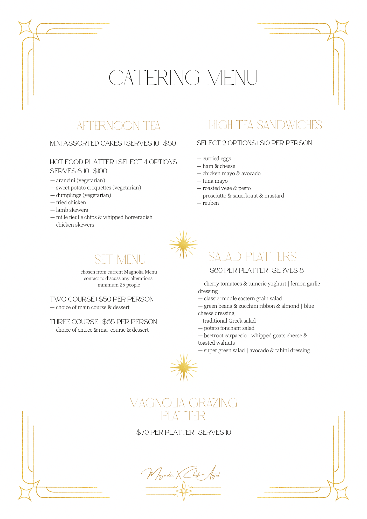 Catering — Magnolia x Chef Anjal