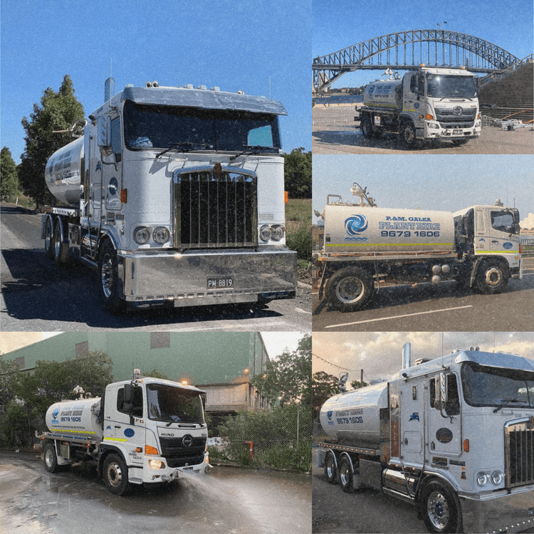 Water Cart Hire Sydney | Water Truck Services | P&M Galea