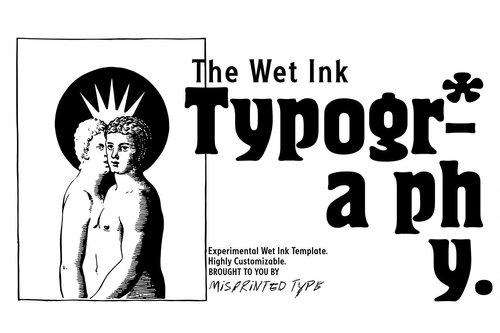Automatic Wet Ink Template — Eduardo Recife / Misprinted Type