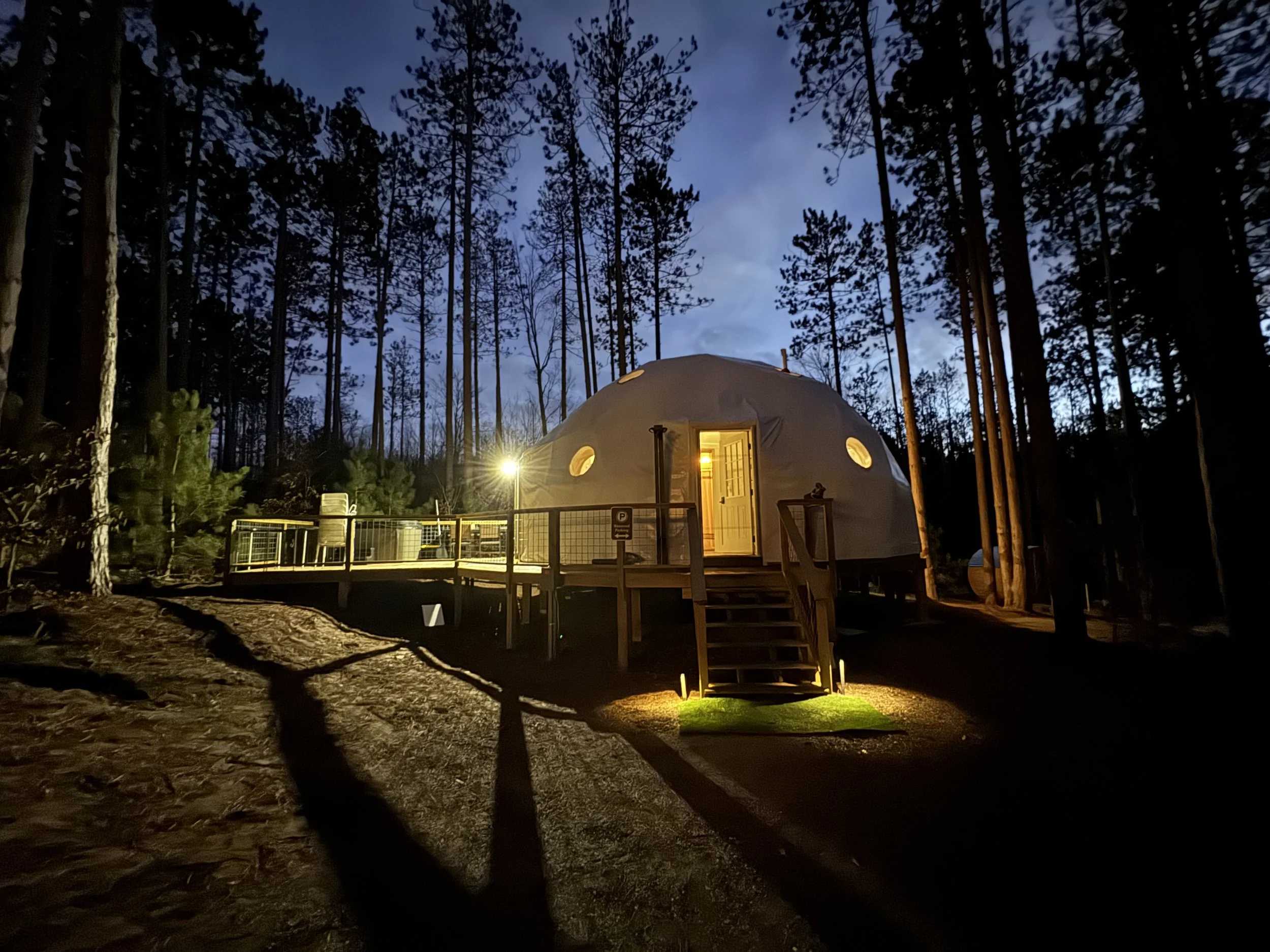 Luxury Geodesic Domes with Hot Tub & Sauna | Glamp Michigan — Glamp ...