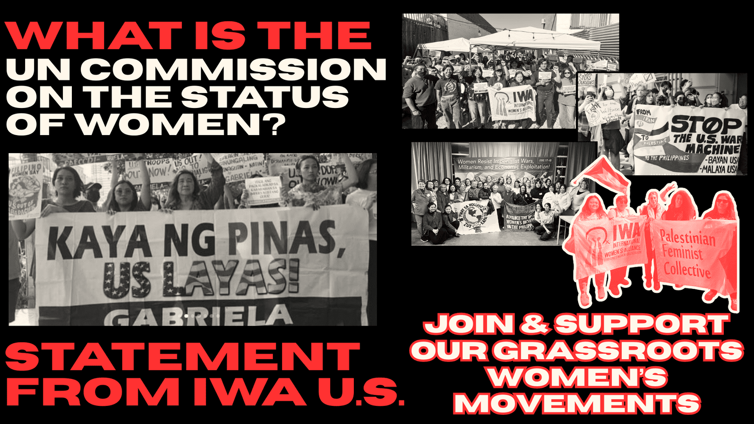 Statements — International Women's Alliance