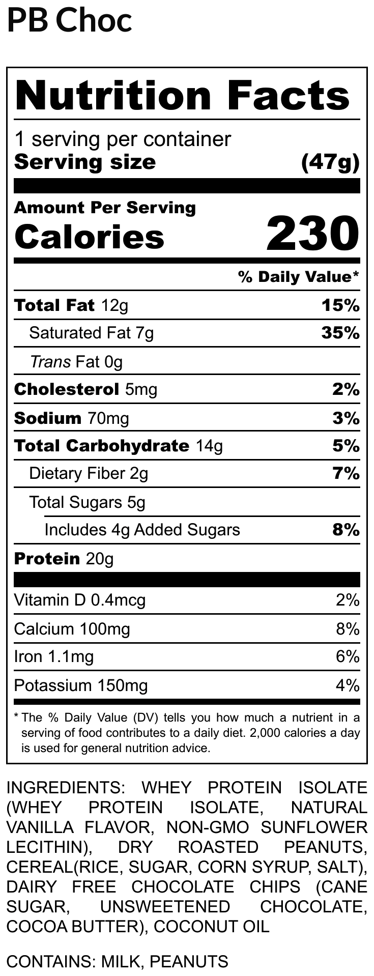 PB Chocolate Bar — PB Crisps