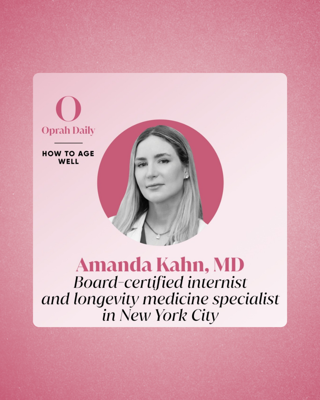 News & Collaborations — Dr. Amanda Kahn | Internist & Longevity Specialist