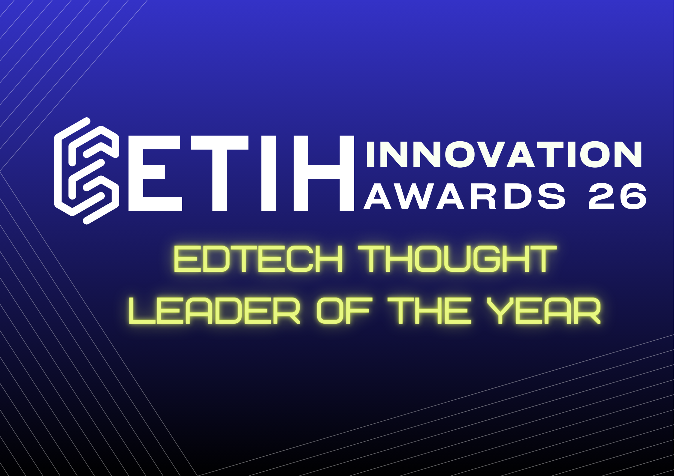 Spotlight on EdTech Thought Leader of the Year Global at the 2026 ...