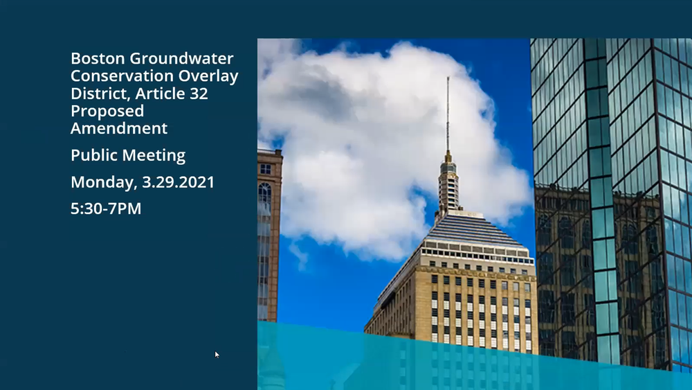 Article 32/GCOD — BOSTON GROUNDWATER TRUST (BGwT)