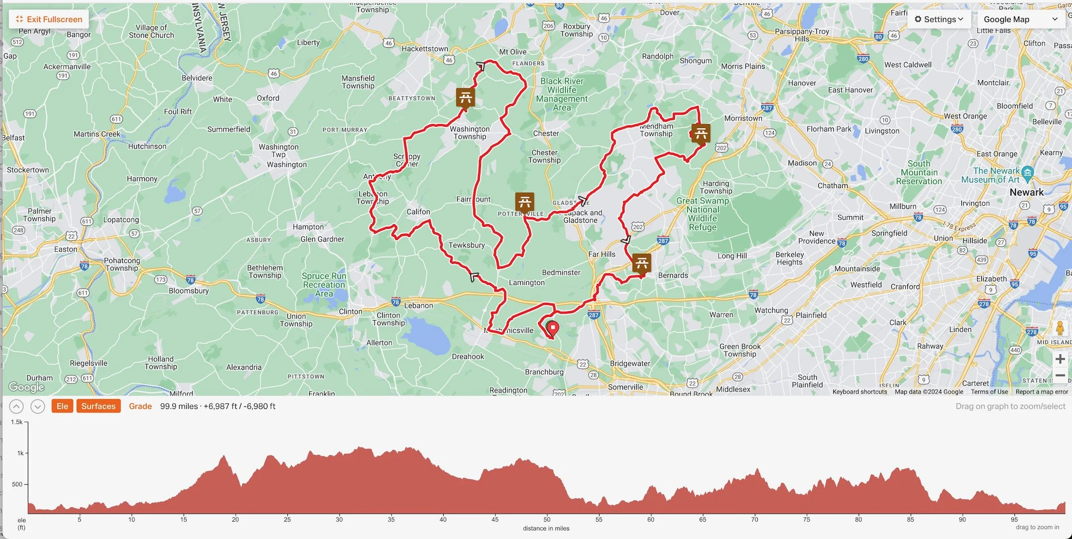 course maps — Revolutionary Ramble