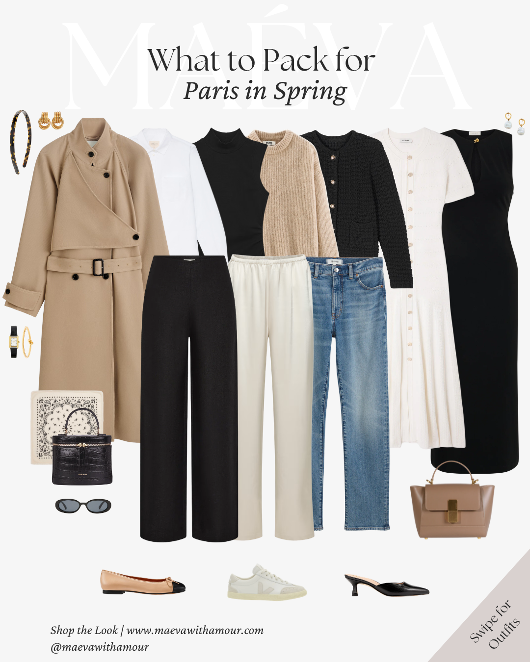 What to Pack for Spring in Paris: A Timeless Capsule Wardrobe with 15 ...