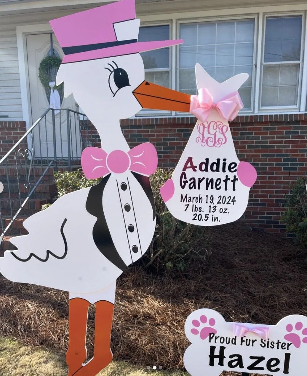 Stork Yard Sign Rentals Birmingham Alabama