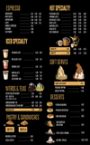 Menu — Shotted Specialty Coffee
