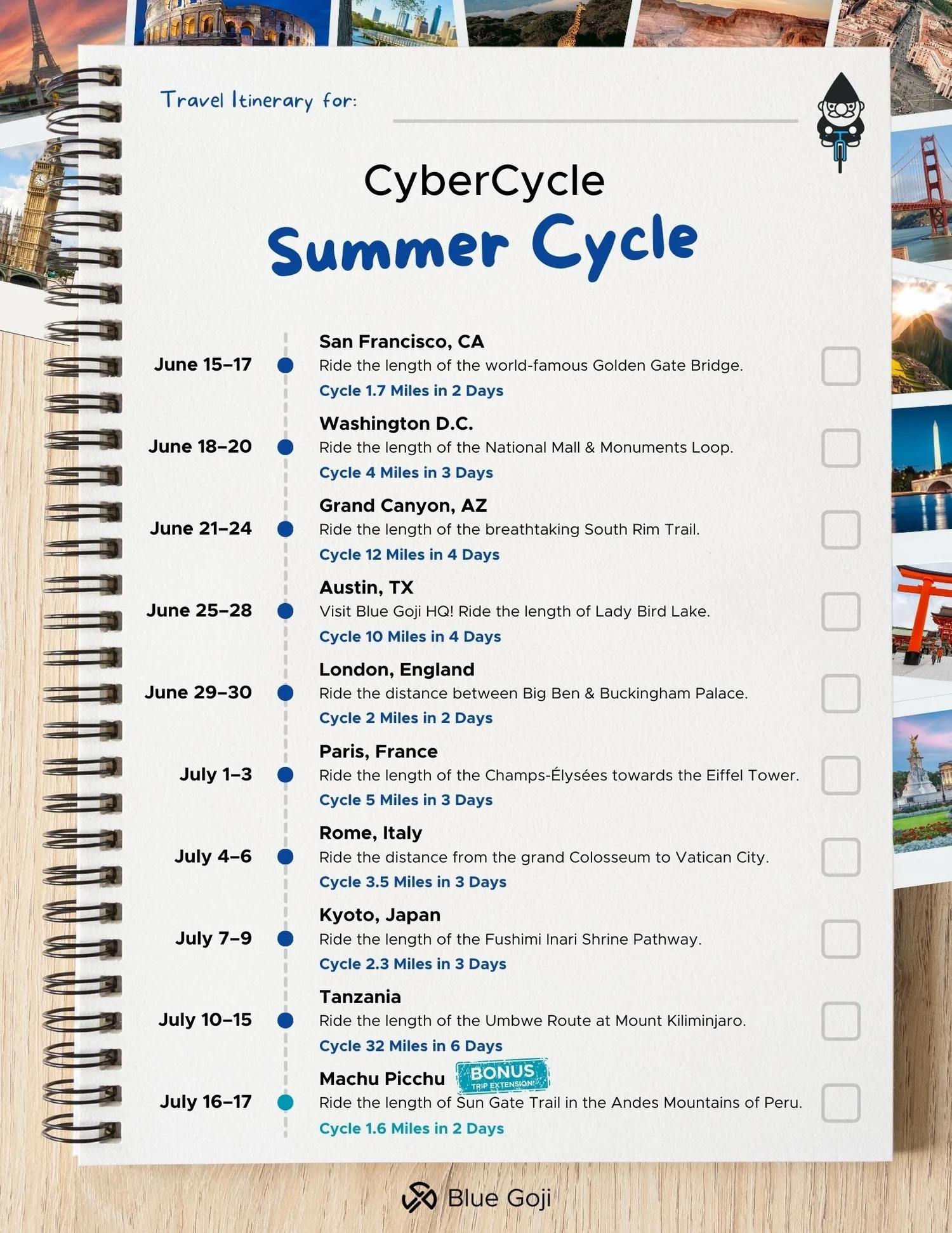 Make Summer Cycle Extra Special! — Blue Goji