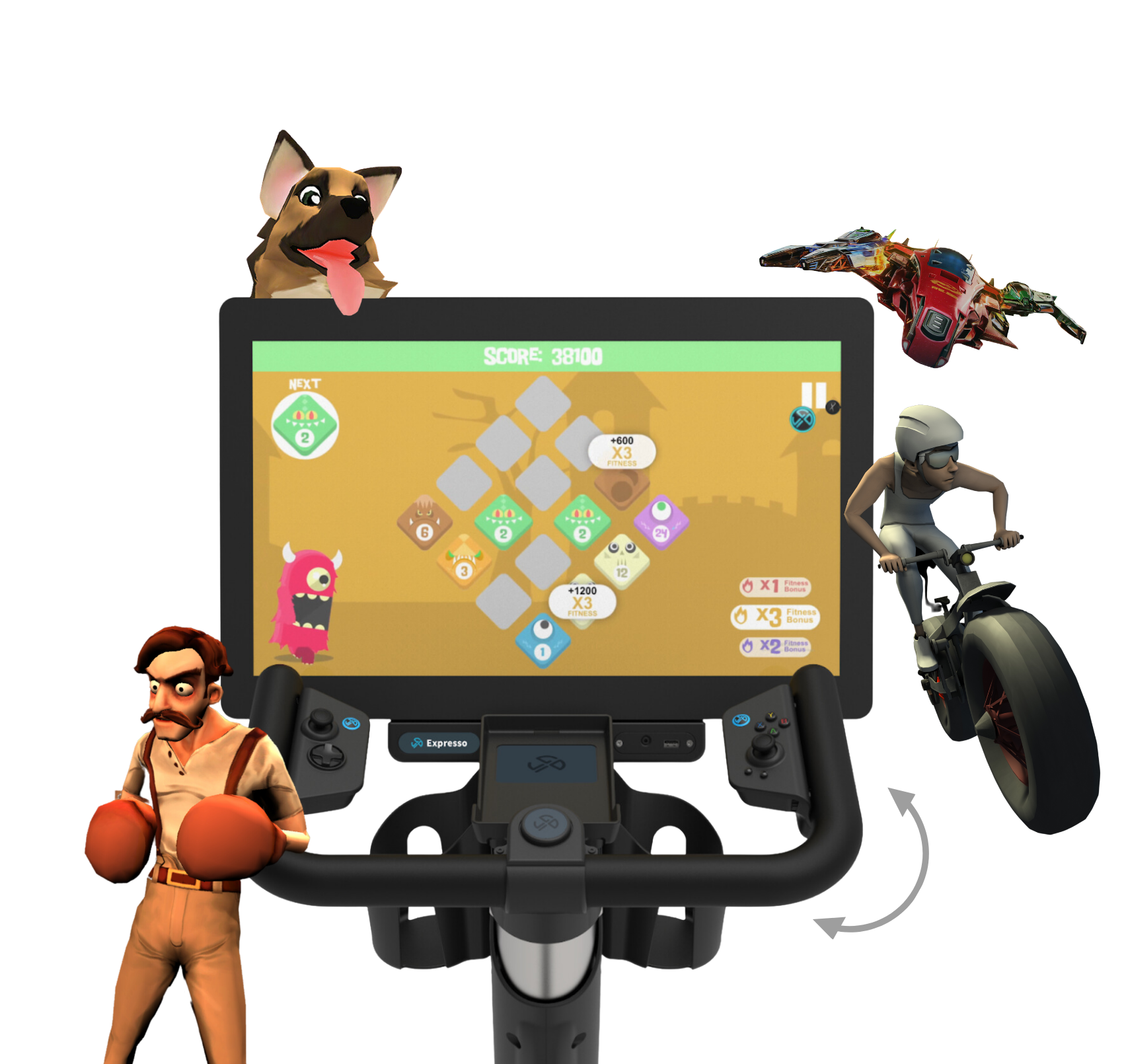 Recumbent Bike — Blue Goji