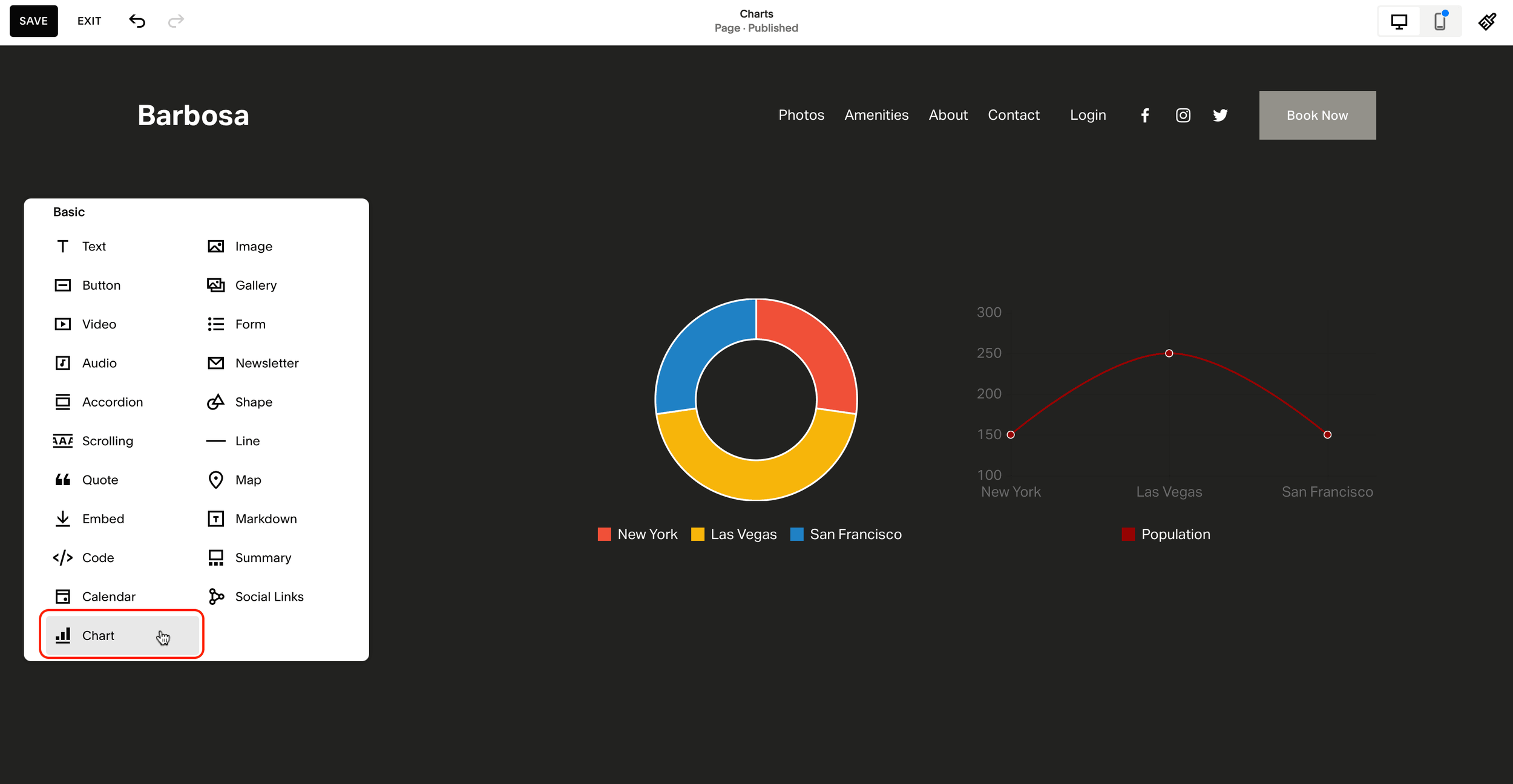 How to Use the Squarespace Chart Block: A Beginner’s Guide