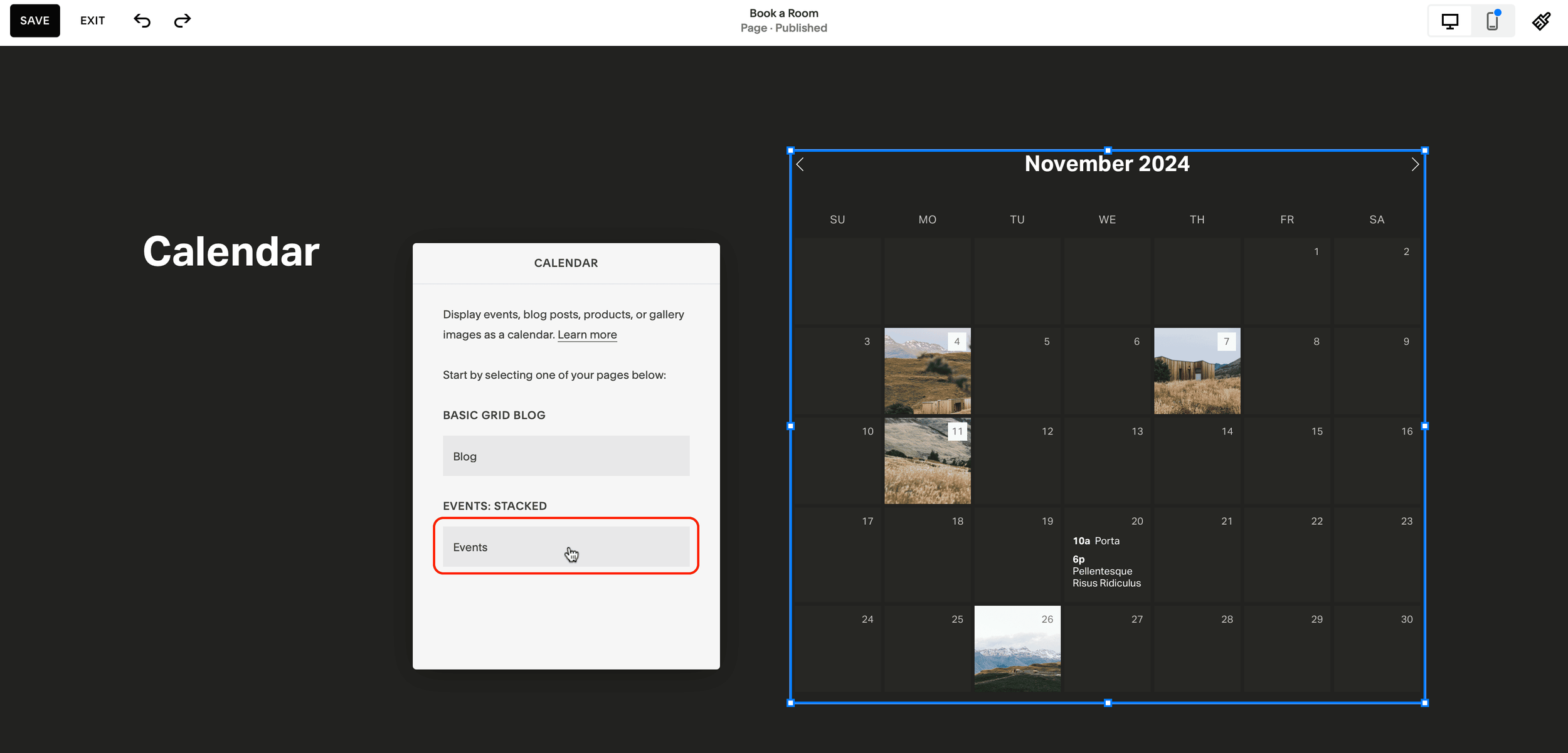 How to Add an Event Calendar in Squarespace (2025)