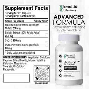 Eternal Life Longevity supplements are formulated with scientifically ...