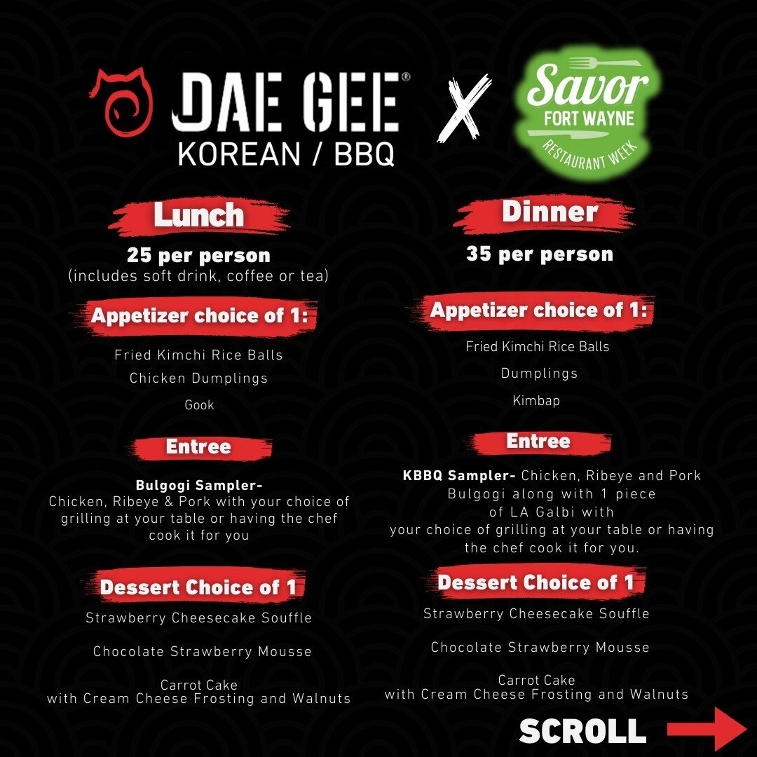 Dae Gee Korean BBQ- Fort Wayne