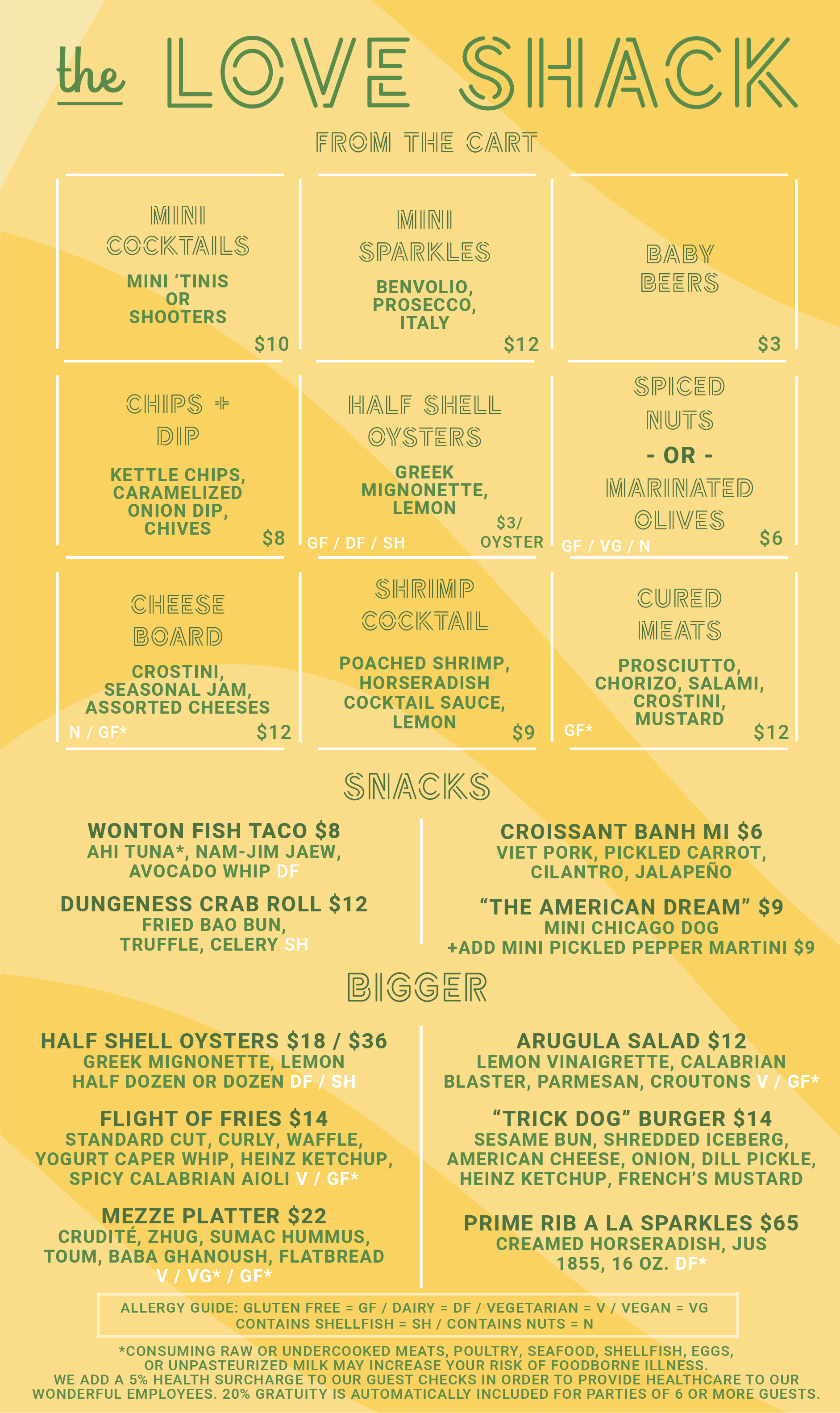 Menu — The Love Shack