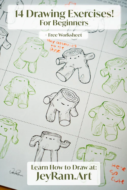 14 Crucial Drawing Exercises for Beginners 🎨 — JeyRam Drawing Tutorials