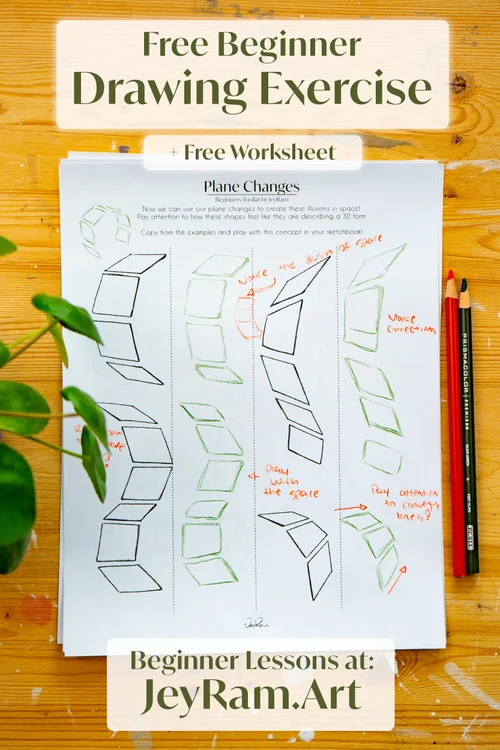Free Drawing Exercise for Beginners 🎨 — JeyRam Drawing Tutorials