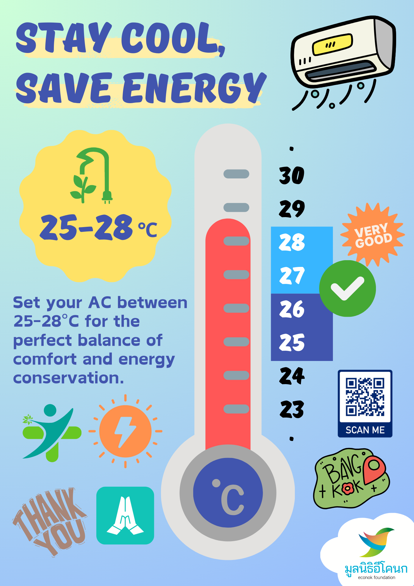Stay Cool, Save Energy — Econok: Conserving today leads to a smart Bangkok