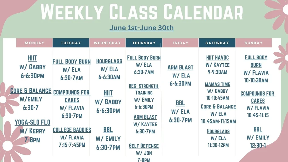 THE CLASSES — GIRL GYM