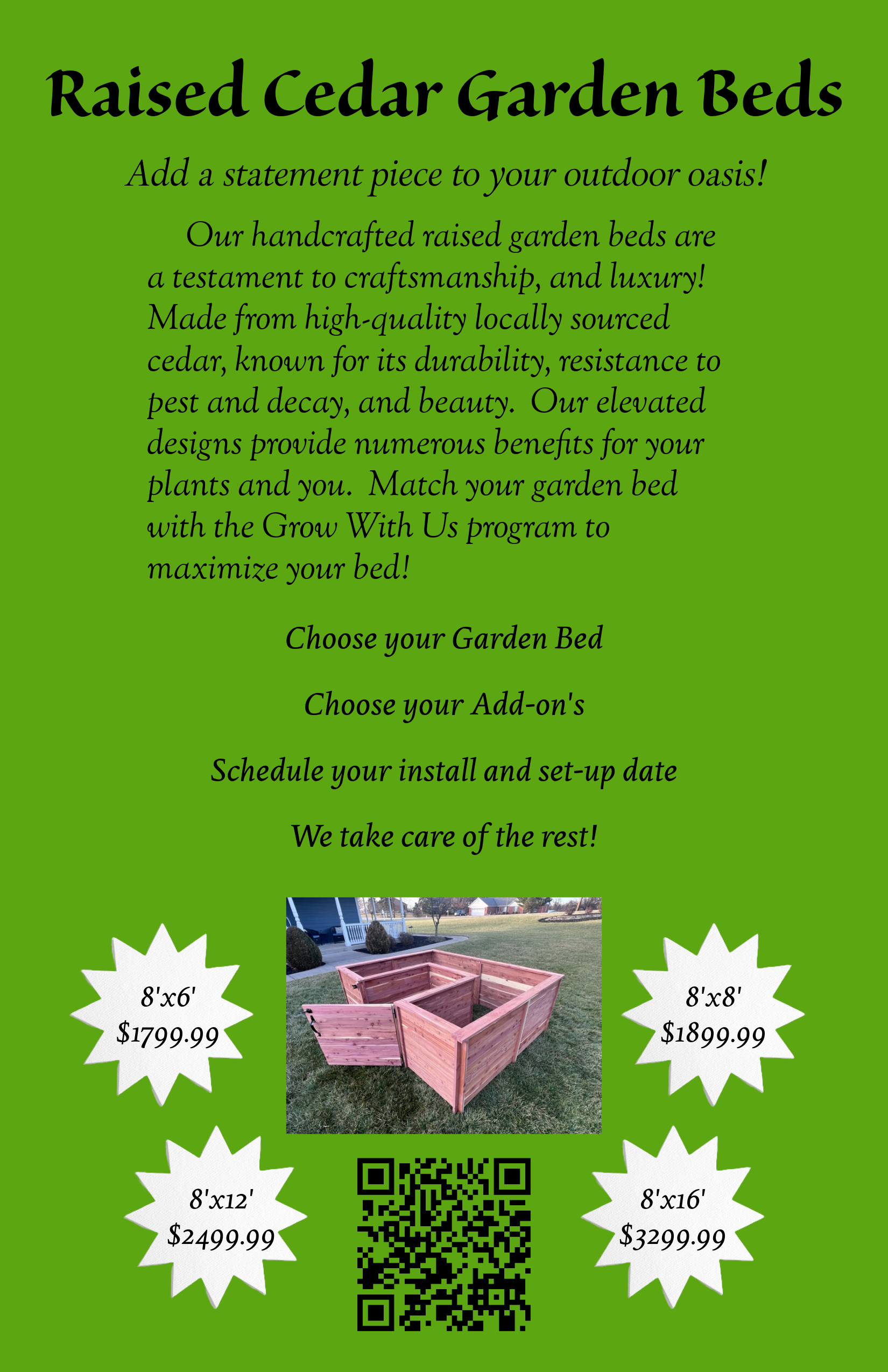 Raised Cedar Garden Beds — OVG