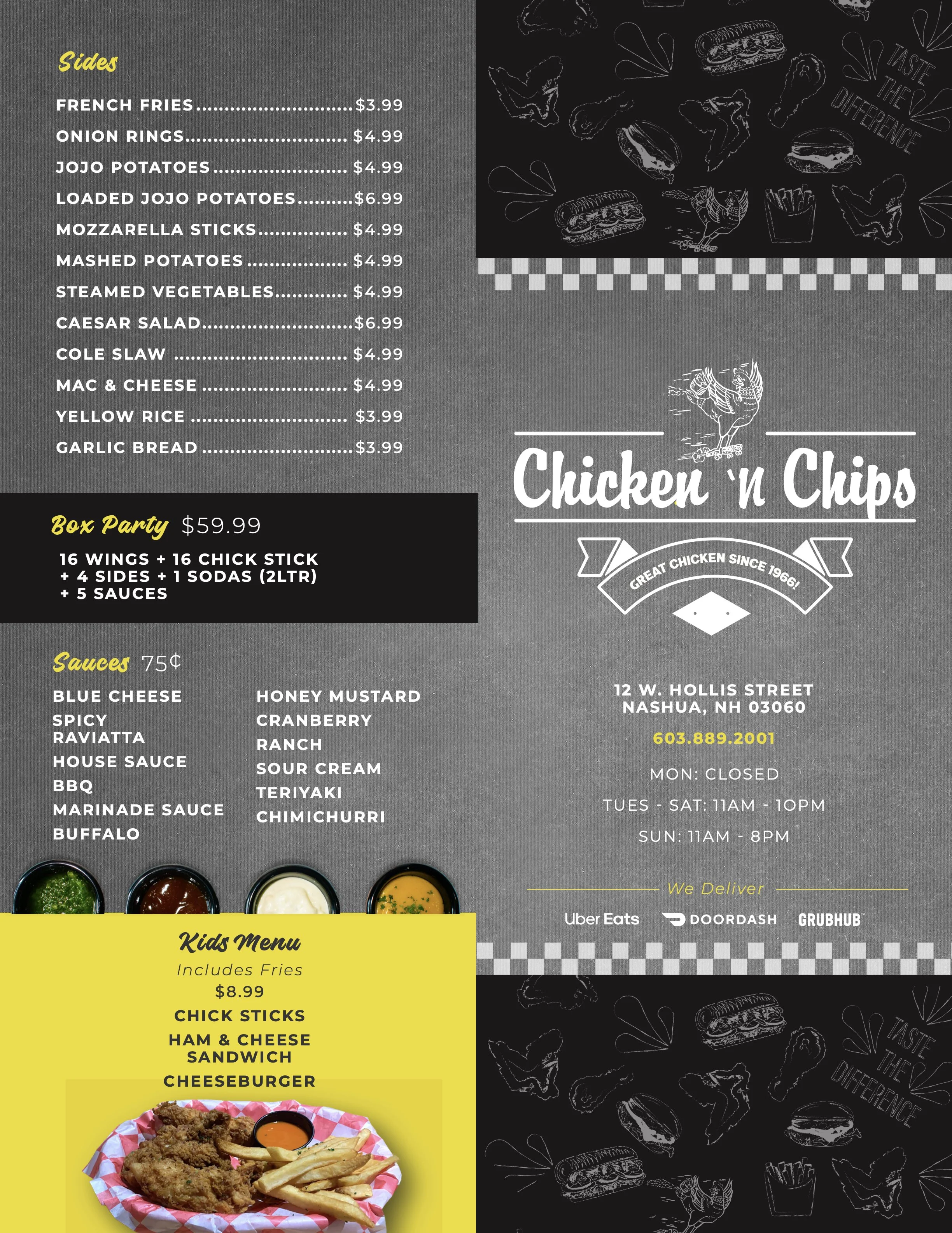 Menu — Chicken N Chips