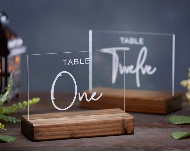 Table Numbers — Alum Creek Farm