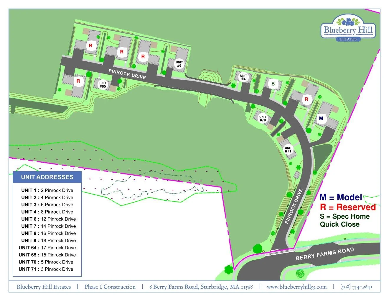 Site Maps — Blueberry Hill Estates