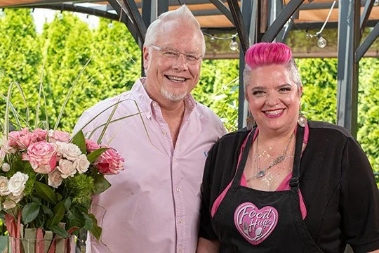 Pink Flowers with Chef Jenna at Amoré! — J Schwanke's Life In Bloom