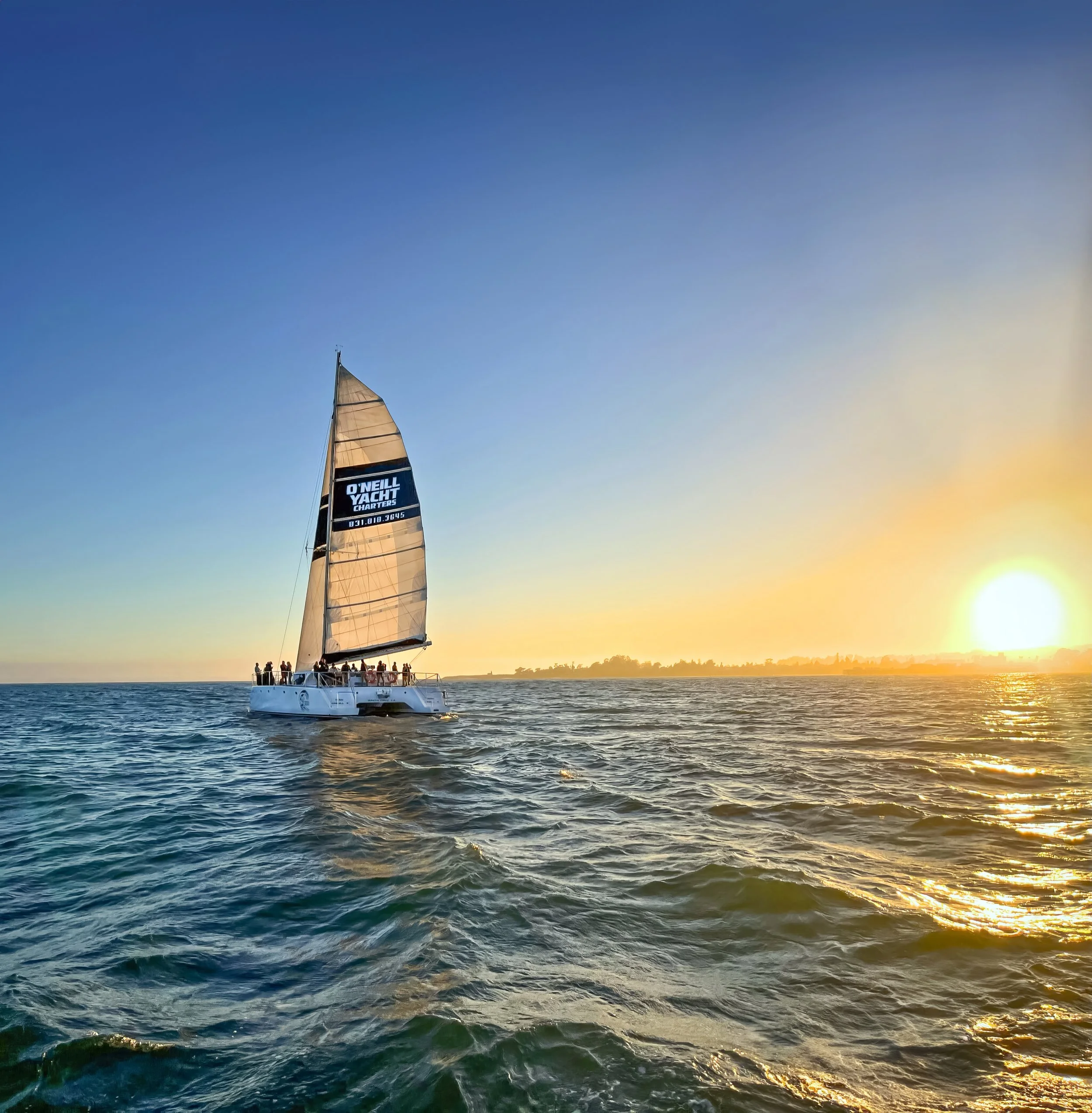 Sunset Sails — O'Neill Yacht Charters | Luxury Catamaran Sailing in Santa Cruz
