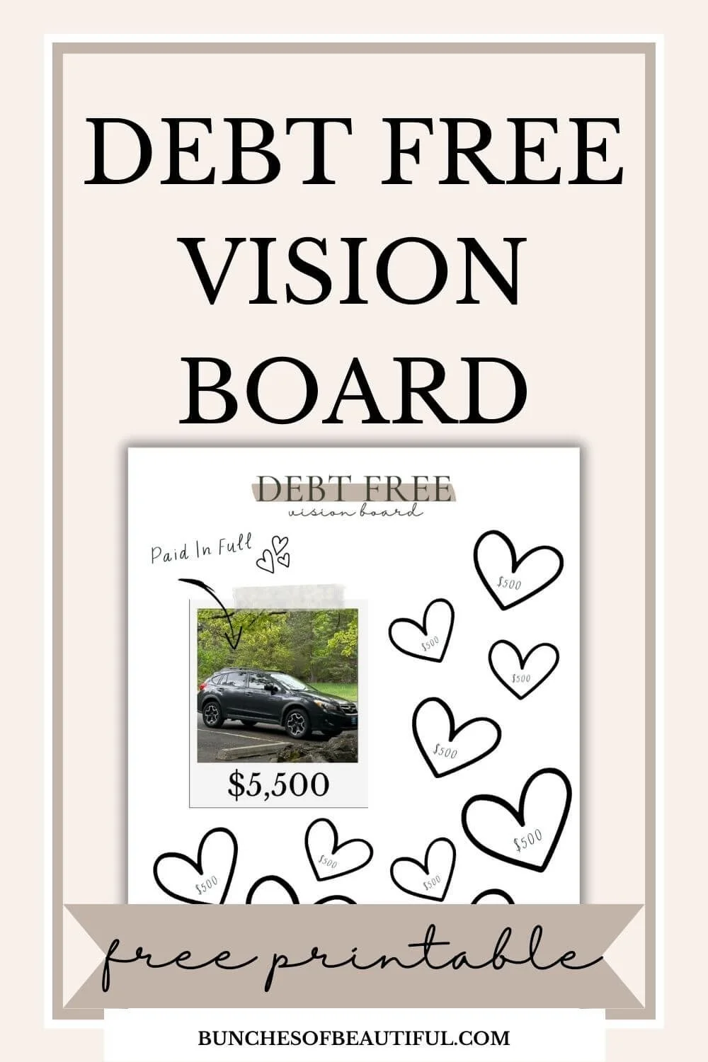 Create Your Debt-Free Vision Board: Free Canva Template Included ...