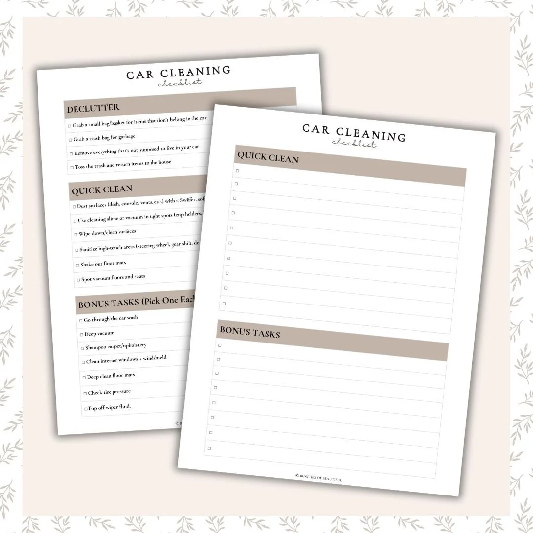 The Weekly Car Cleaning Checklist That Keeps My Car (and Sanity) in ...