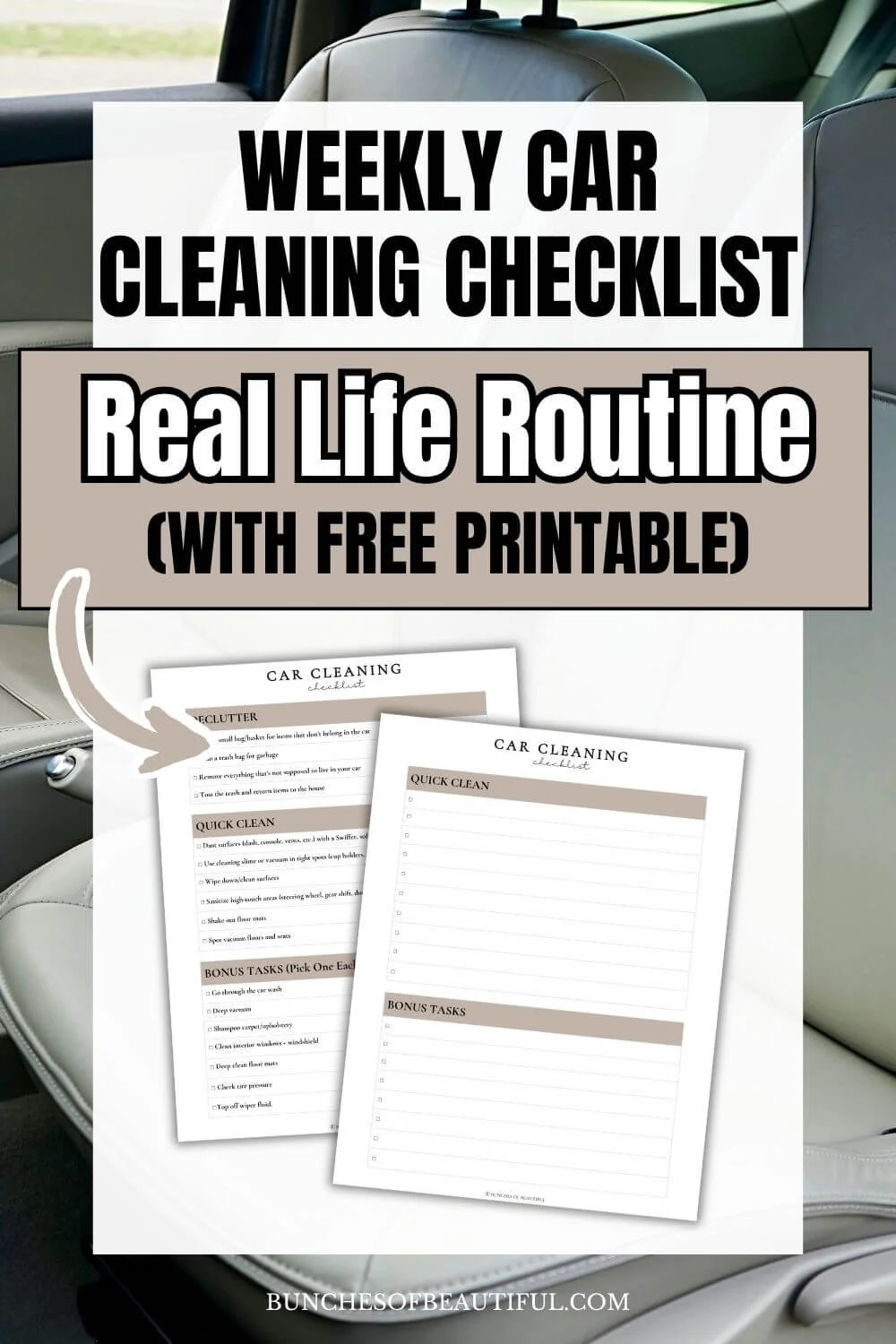 The Weekly Car Cleaning Checklist That Keeps My Car (and Sanity) in ...