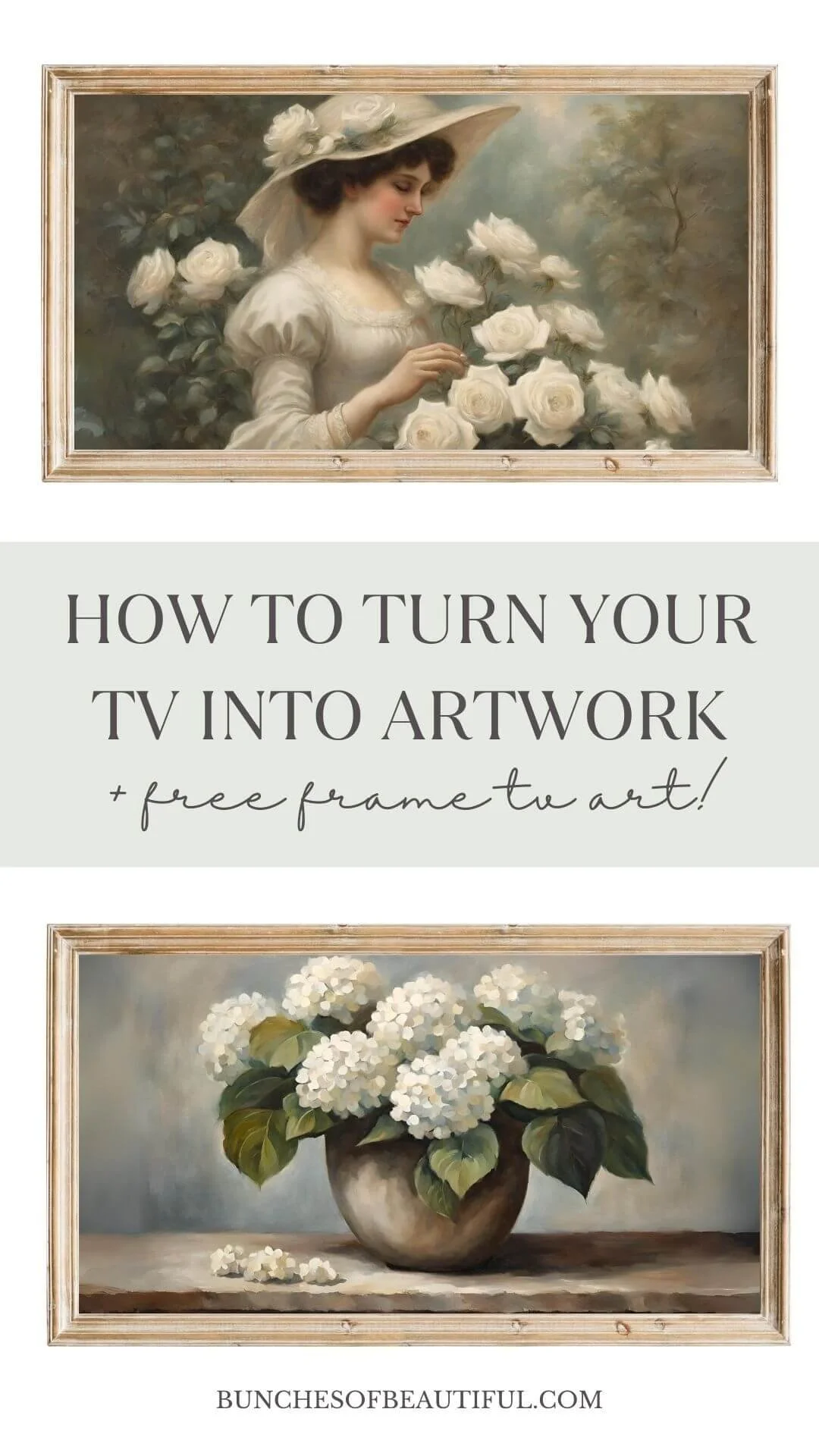 How To Turn Your Smart TV Into Art! Free Frame TV Art! — bunches of ...