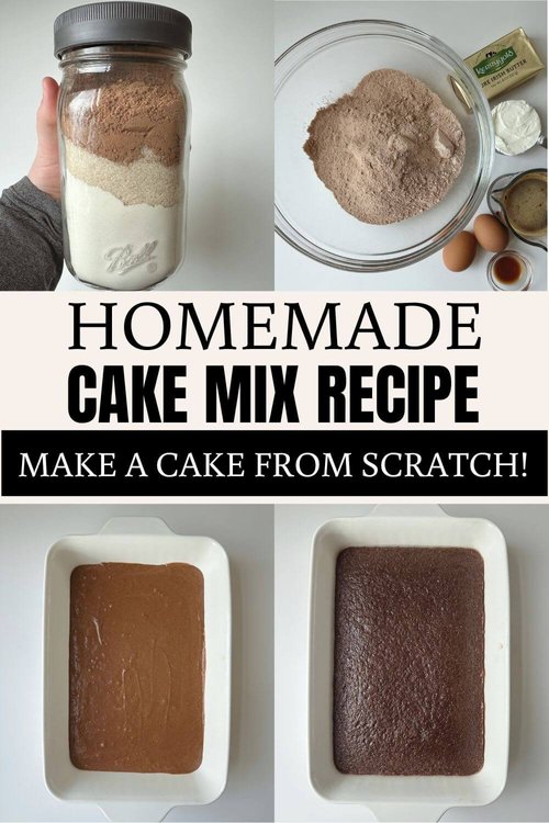 Homemade Cake Mix from Scratch (Chocolate + Vanilla Variations ...