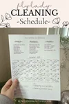 Simplified FlyLady Cleaning Schedule (FREE PRINTABLE) — bunches of ...